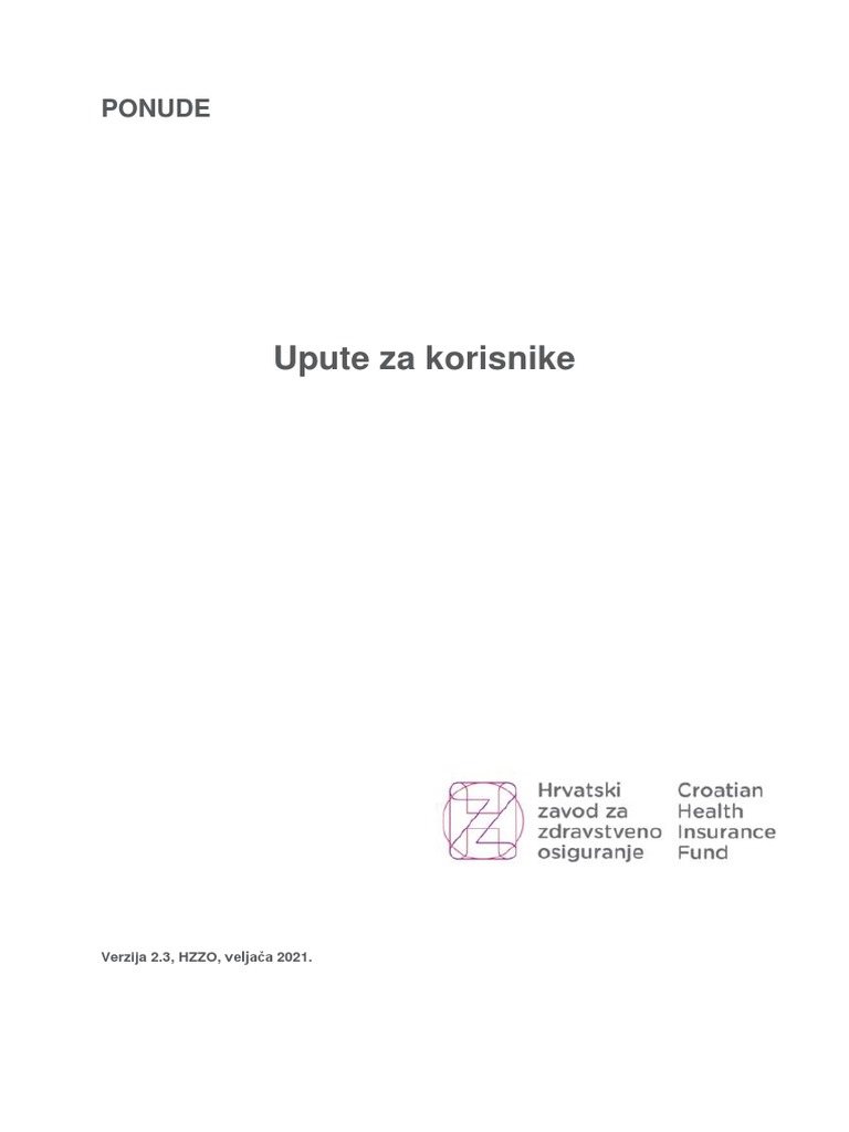 0c. 2021 Upute-za-rad-sa-web-aplikacijom-PONUDE | PDF