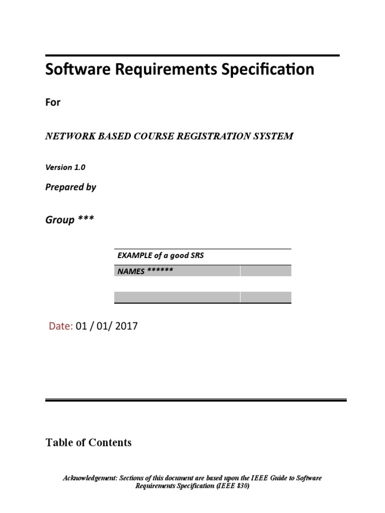 Software Requirements Specification For | Download Free PDF | Internet ...