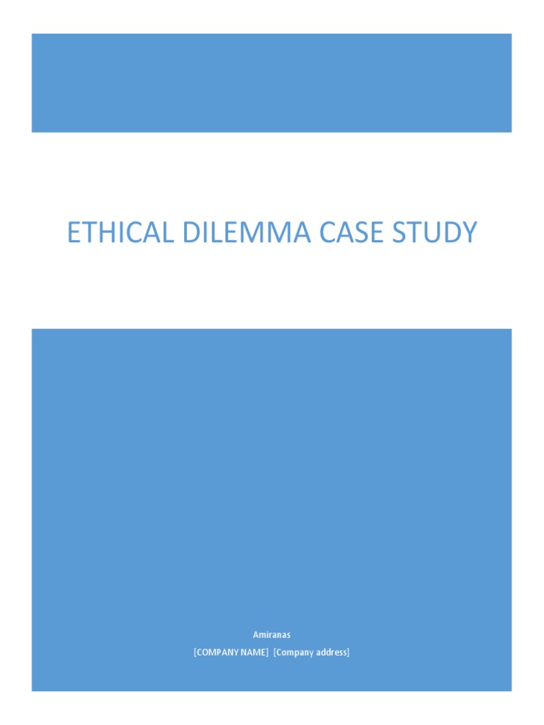 Ethical Dilemma in Workplace Teamwork | PDF | Golden Rule | Psychology