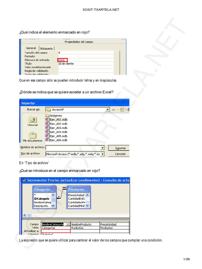 Access XP Avanzado (Recopilación 2021) | PDF | Bases de datos | Ventana ...