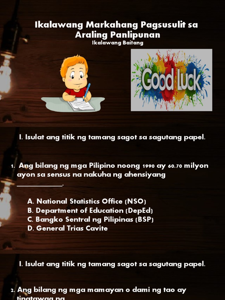 Ikalawang Markahang Pagsusulit Sa Araling Panlipunan | PDF Ikalawang Markahang Pagsusulit Sa Araling Panlipunan | PDF