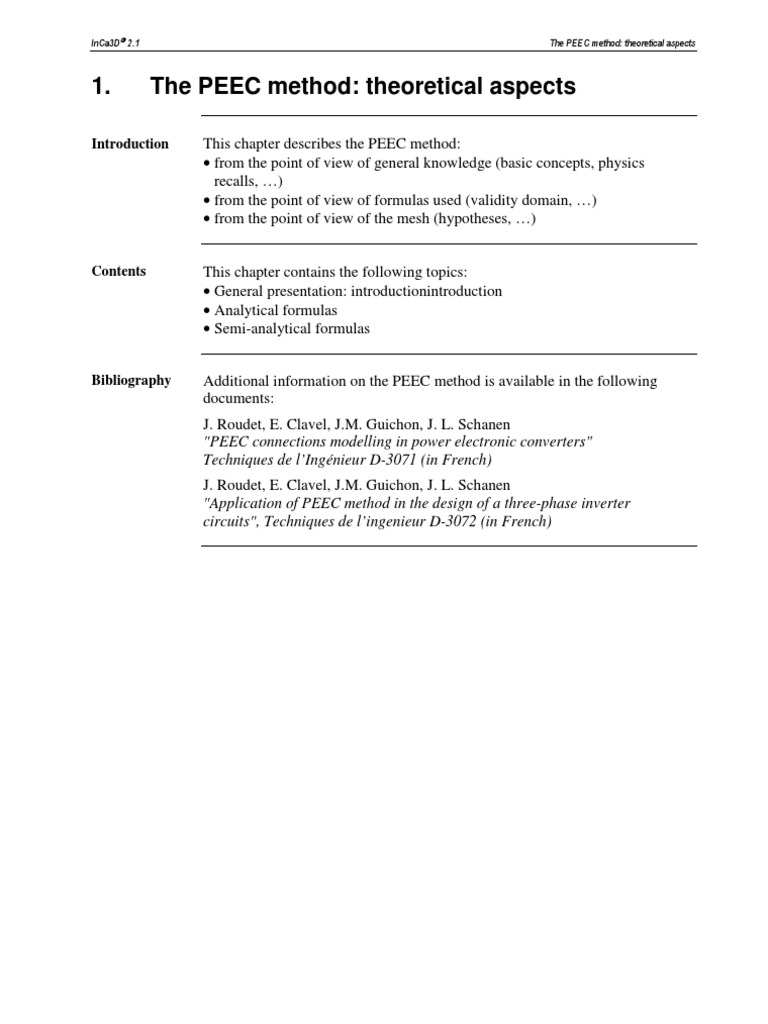 PEEC Method1 | PDF | Inductance | Electromagnetism