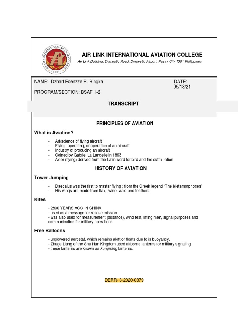 Principles of Aviation | PDF | Rotorcraft | Aircraft