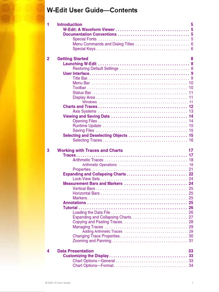 W-Edit 13 User Guide 1 | PDF | Window (Computing) | Computing