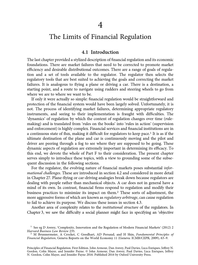 The Limits of Financial Regulation | PDF | Derivative (Finance ...