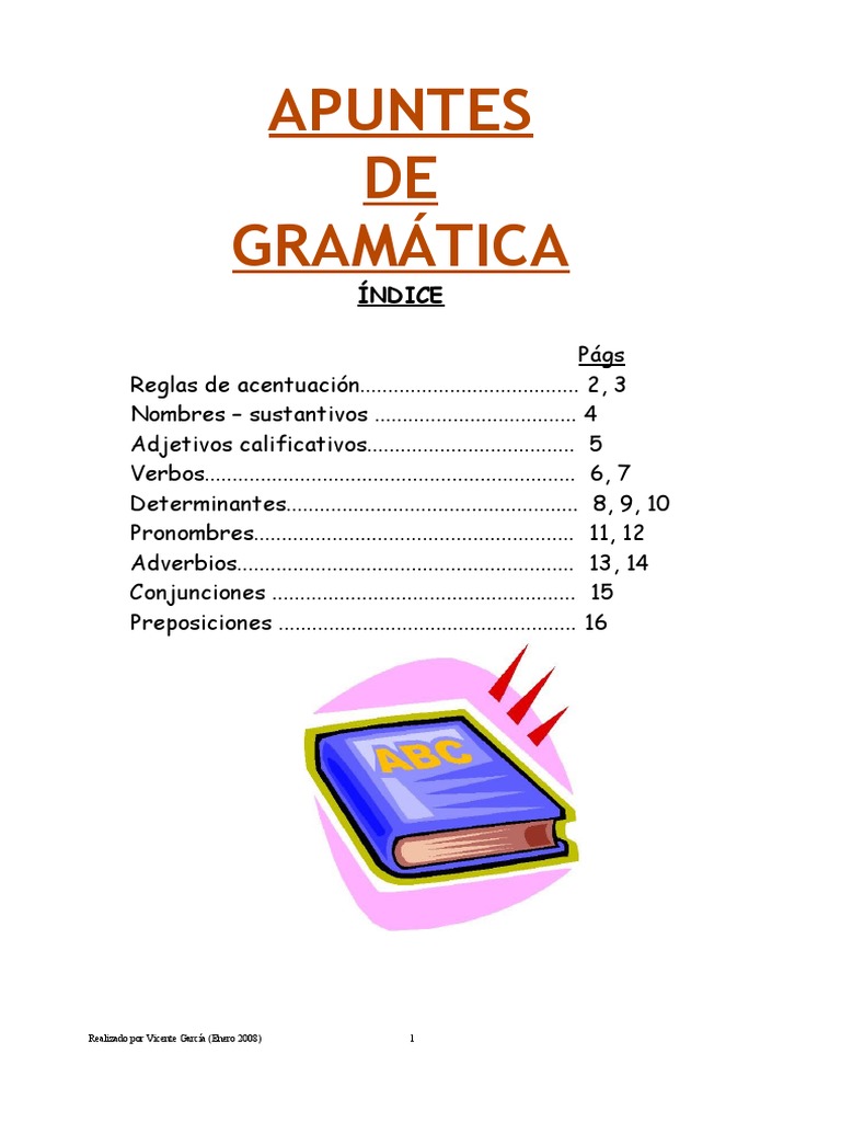 Gramática Básica Espanhol | PDF | Adverbio | Adjetivo
