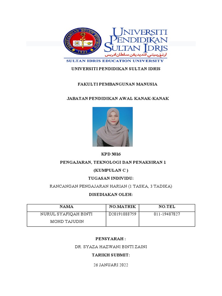 Final Rpa Taska & Tadika d088759 | PDF