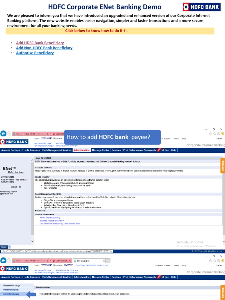 Beneficiary Addition & Authorisation | PDF