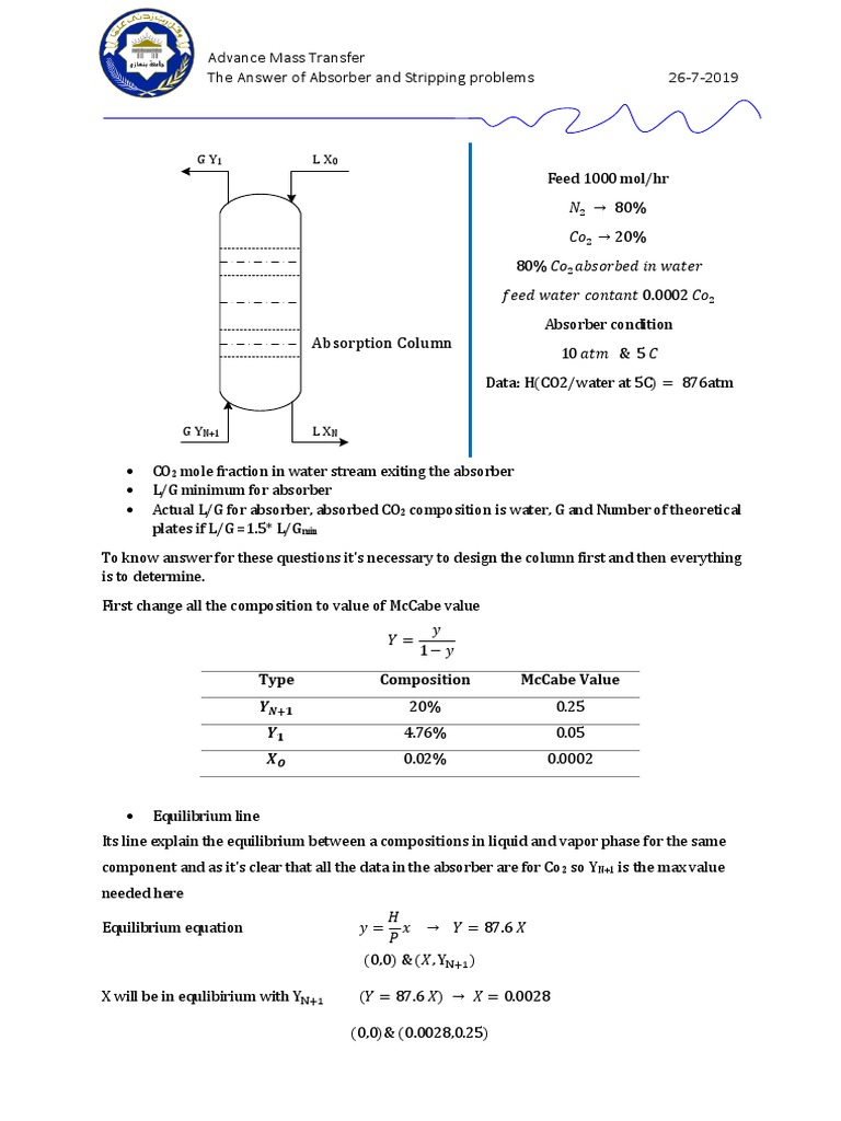 Absorber & Stripper | PDF | Phases Of Matter | Physical Chemistry