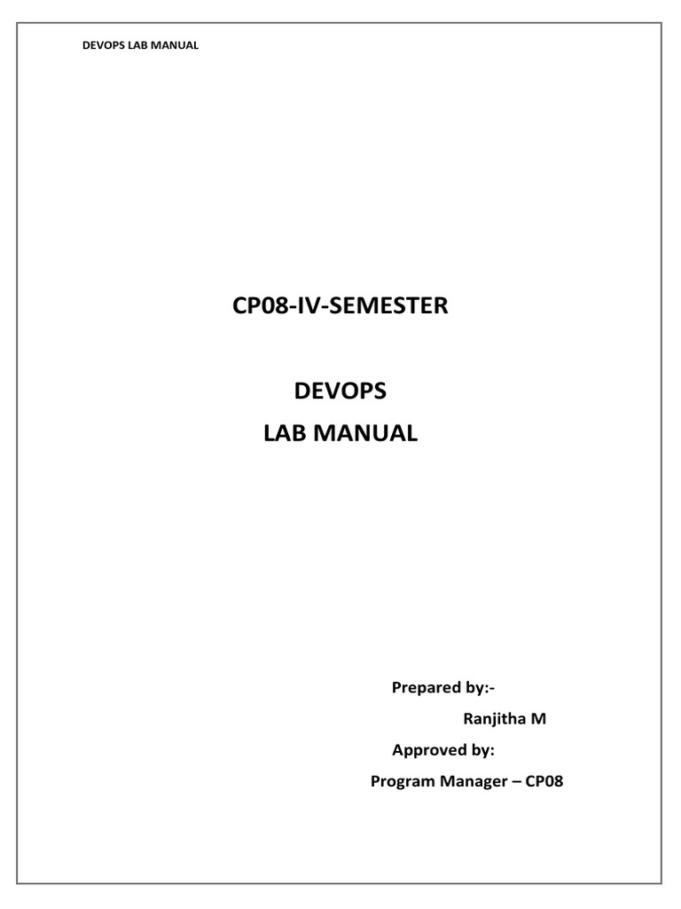 Devops Lab Manual | PDF | Amazon Web Services | Computer Architecture