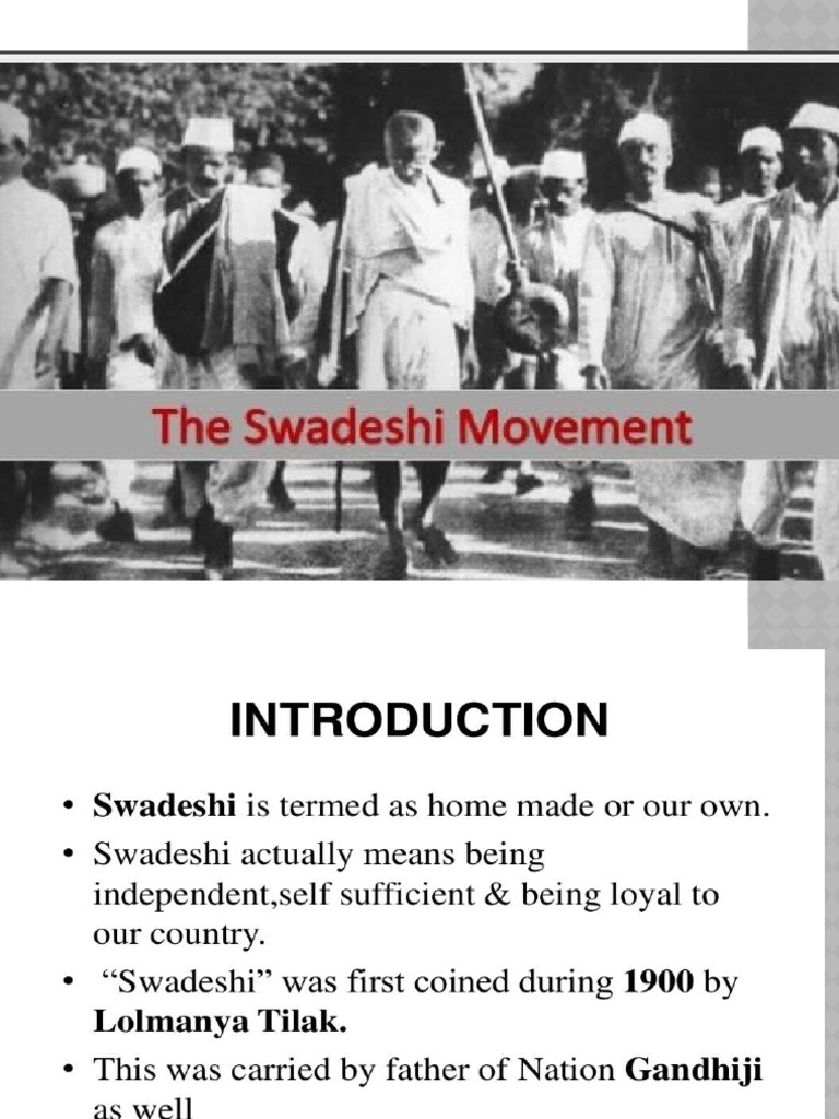 Swadeshi Movement Presentation | PDF