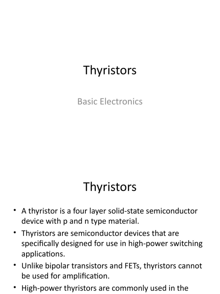Four Layer Diode, Diac, SCR & Triac | PDF | Electric Power | Equipment