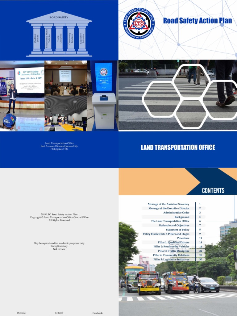 Lto Road Safety Action Plan | PDF | Traffic Collision | Safety
