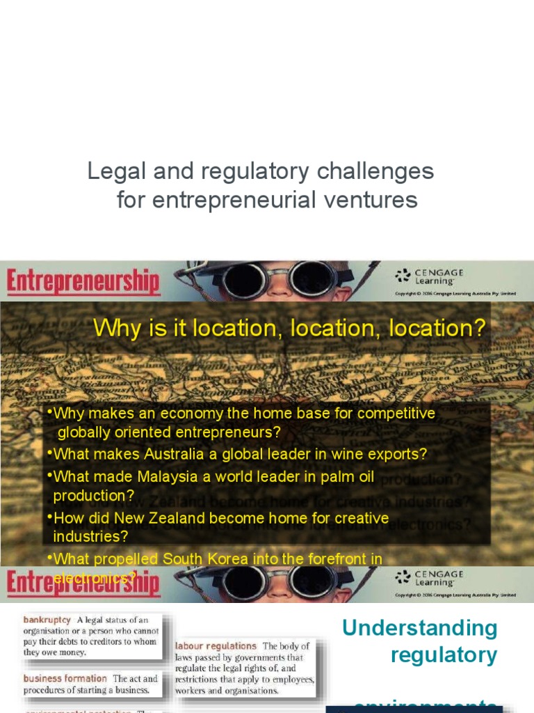 Legal and Regulatory Challenges To Entrepreneurs | PDF | Intellectual ...