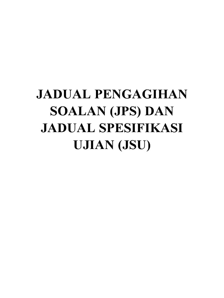 Contoh Soalan Berdasarkan Jsu | PDF | Seni & Disiplin Bahasa