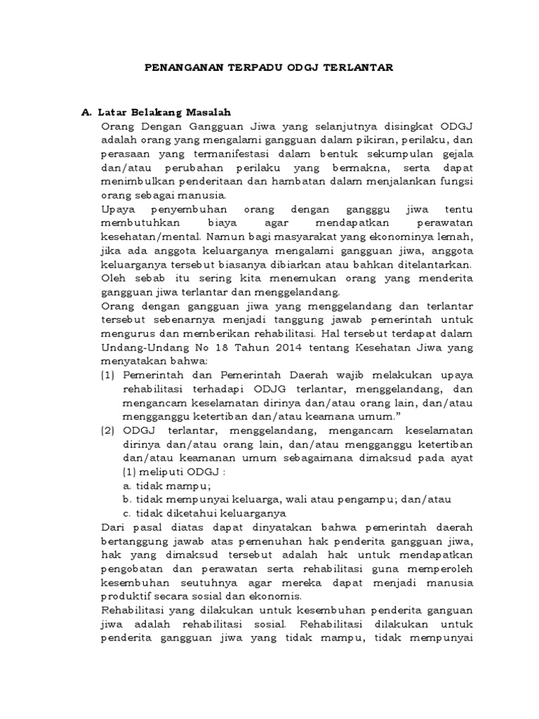 Penanganan ODGJ Terlantar di Pinrang | PDF | Pengembangan Diri