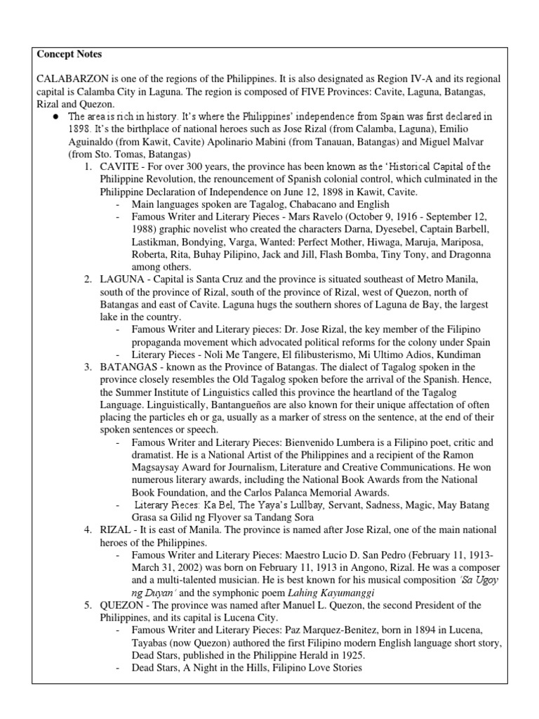A Comprehensive Overview of the CALABARZON Region of the Philippines ...