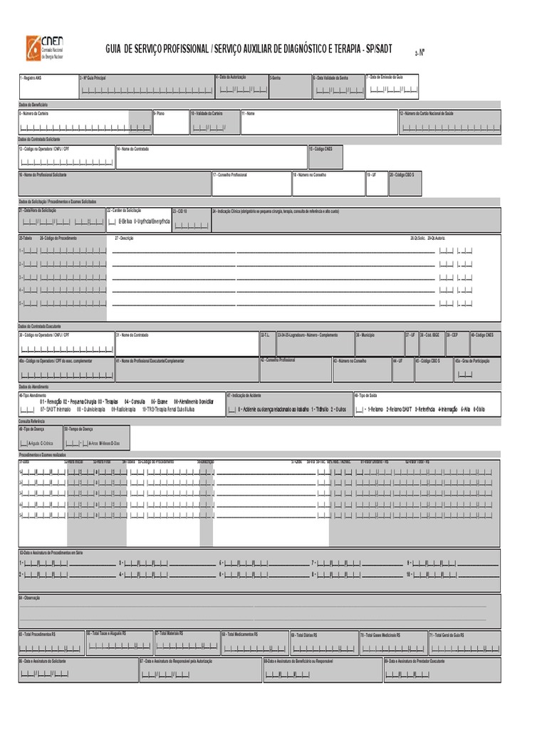Guia SADT | Download grátis PDF | Doenças e distúrbios | Ciências da Saúde