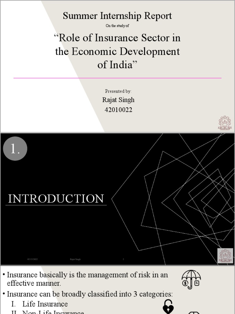 Role of Insurance Sector in The Economic Development of India | PDF ...