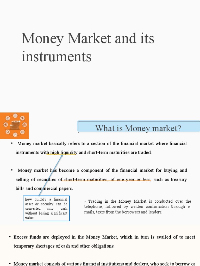 Overview of Money Market Instruments | PDF | Money Market | Money