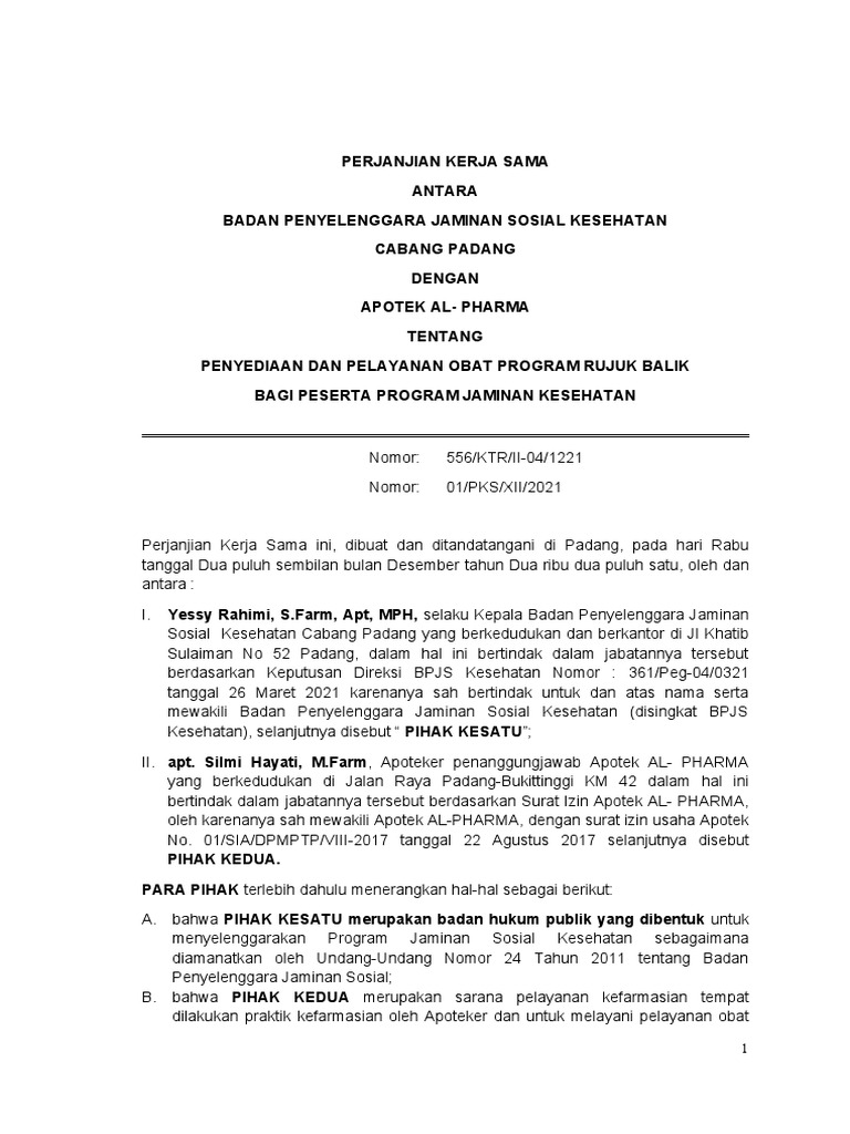Draft Pks Apotek PRB 2022 Al - Pharma | PDF | Pengembangan Diri