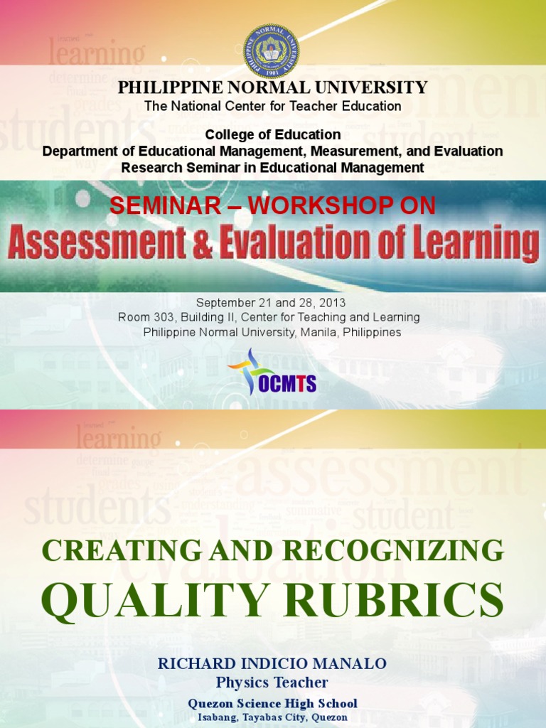 Creating and Recognizing Quality Rubrics | PDF | Rubric (Academic ...