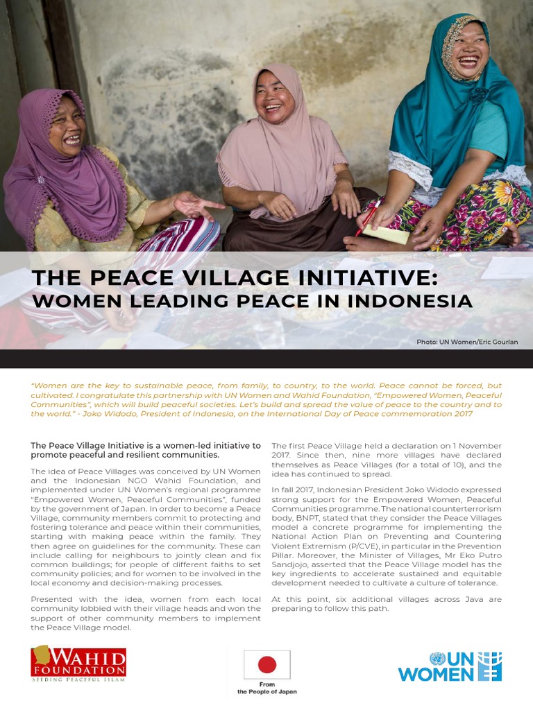 The Peace Village Initiative:: Women Leading Peace in Indonesia | PDF ...