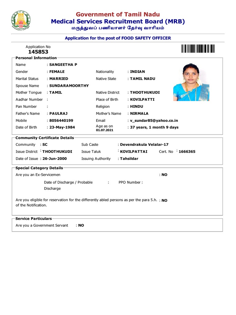 Application Food Safety Officer | PDF