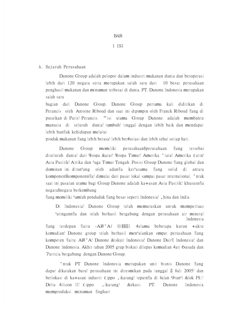 PDF PT Danone Indonesia | PDF