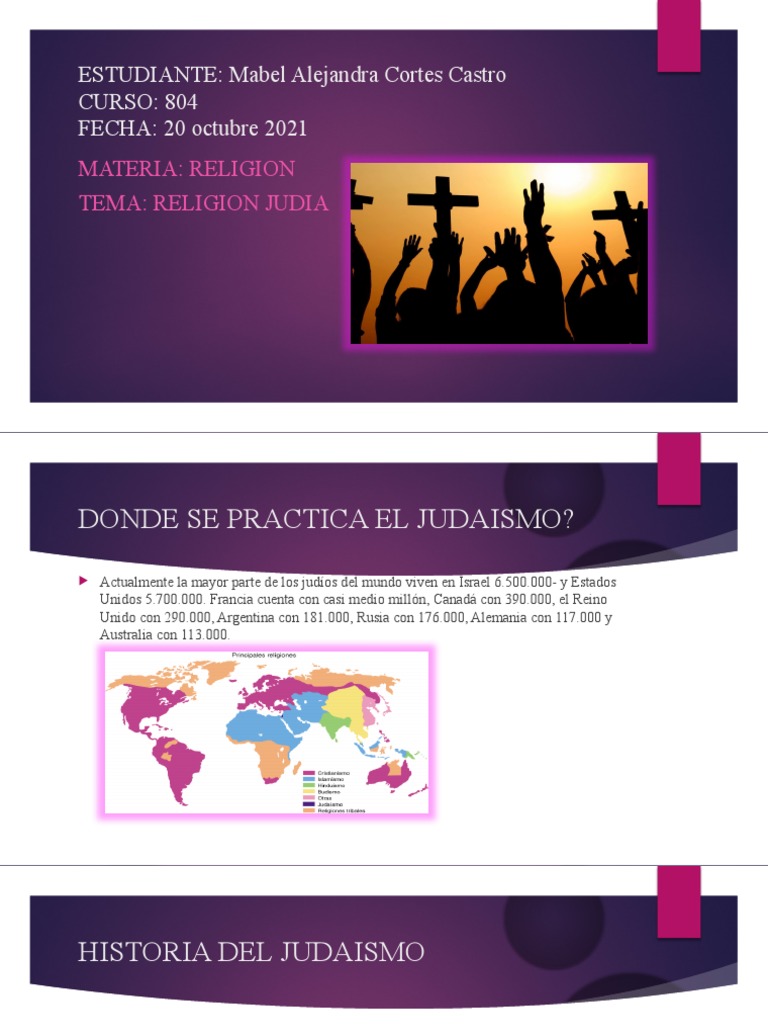 Religion Judia | PDF | Judios | Templo en jerusalén