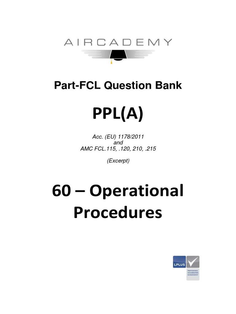 PPL (A) : Part-FCL Question Bank | PDF | Wound | Aviation
