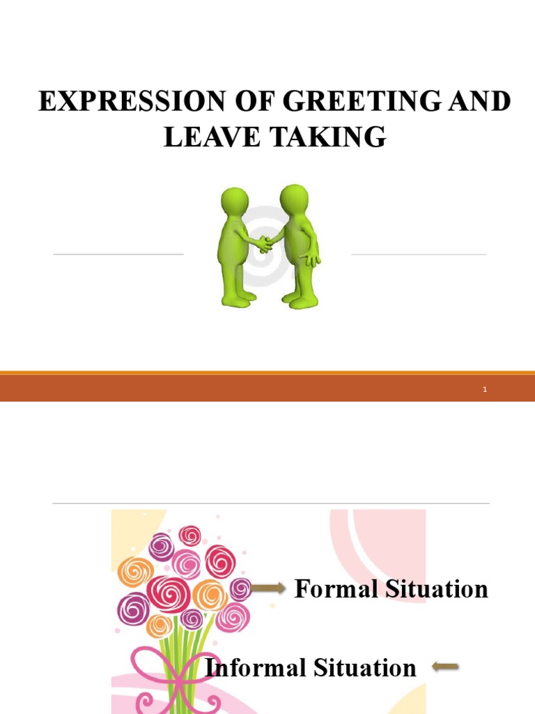 Greeting and Leave-Taking Expressions | PDF | Self-Improvement
