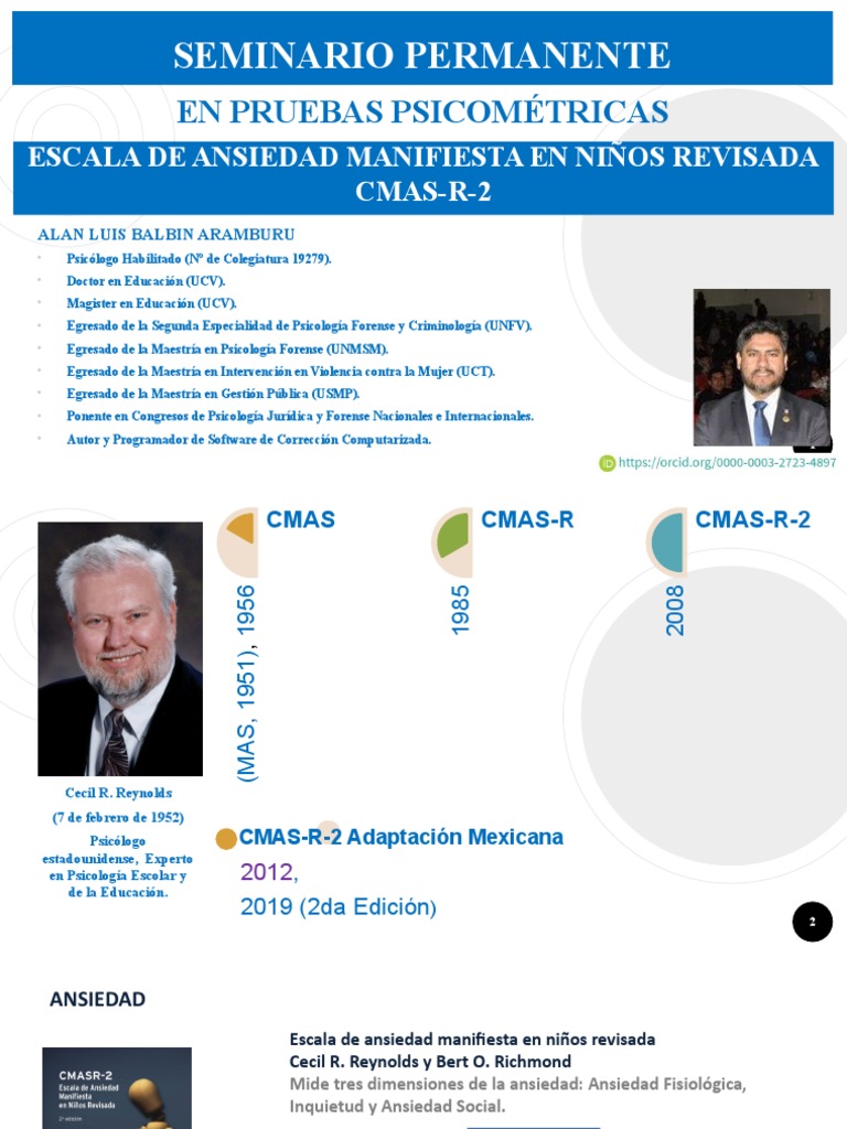 Cmas R 2 | PDF | Ansiedad | Cuestionario