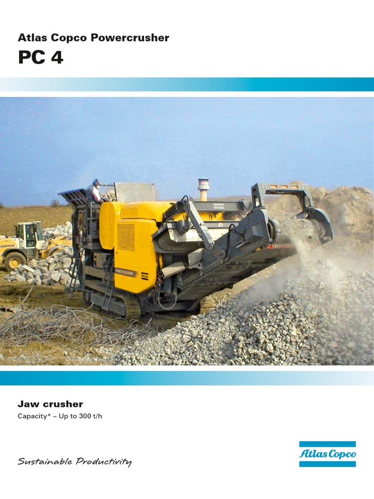 Atlas Copco Powercrusher: Jaw Crusher | PDF | Secondary Sector Of The ...