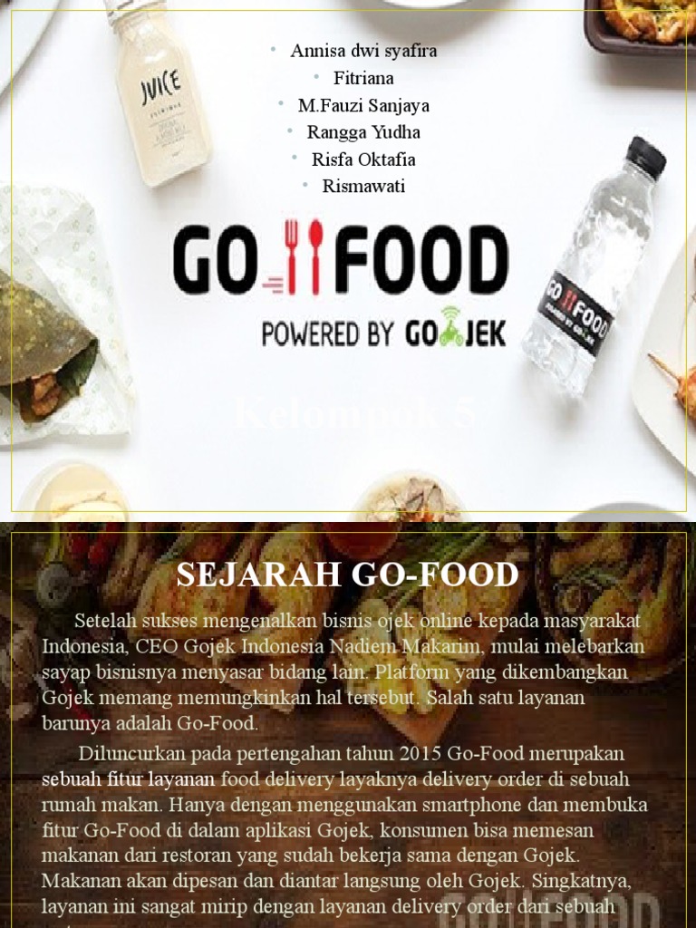 Sejarah dan Cara Pesan Go-Food | PDF