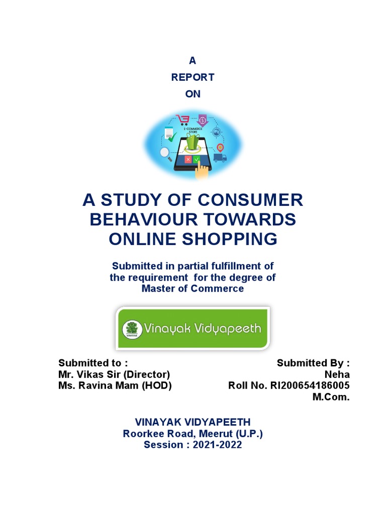A Study of Consumer Behaviour Towards Online Shopping | PDF | Business