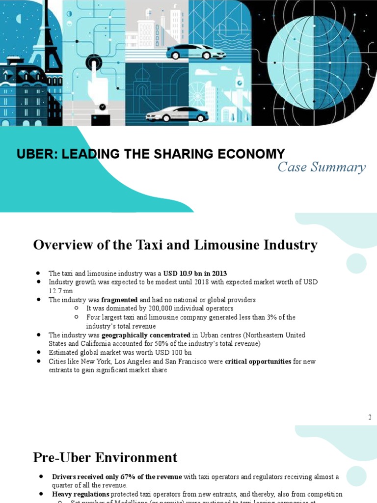 Case Summary: Uber: Leading The Sharing Economy | PDF | Market (Economics)