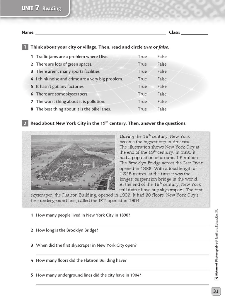 Wonder 6 Unit 7 Reading | PDF | New York City | Civil Engineering