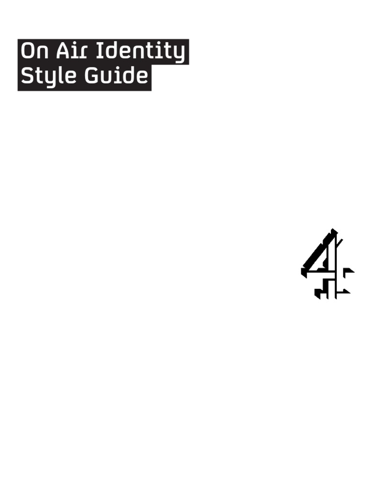 Channel 4 On Air Identity Guide | PDF | Logos