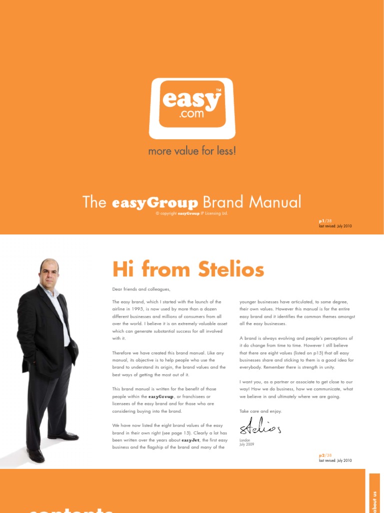 The Easygroup Brand Manual | PDF | Logos | Typefaces