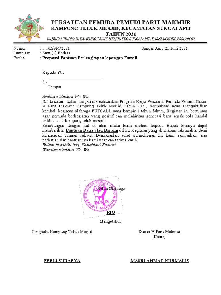 Proposal Api Colok Pdf 