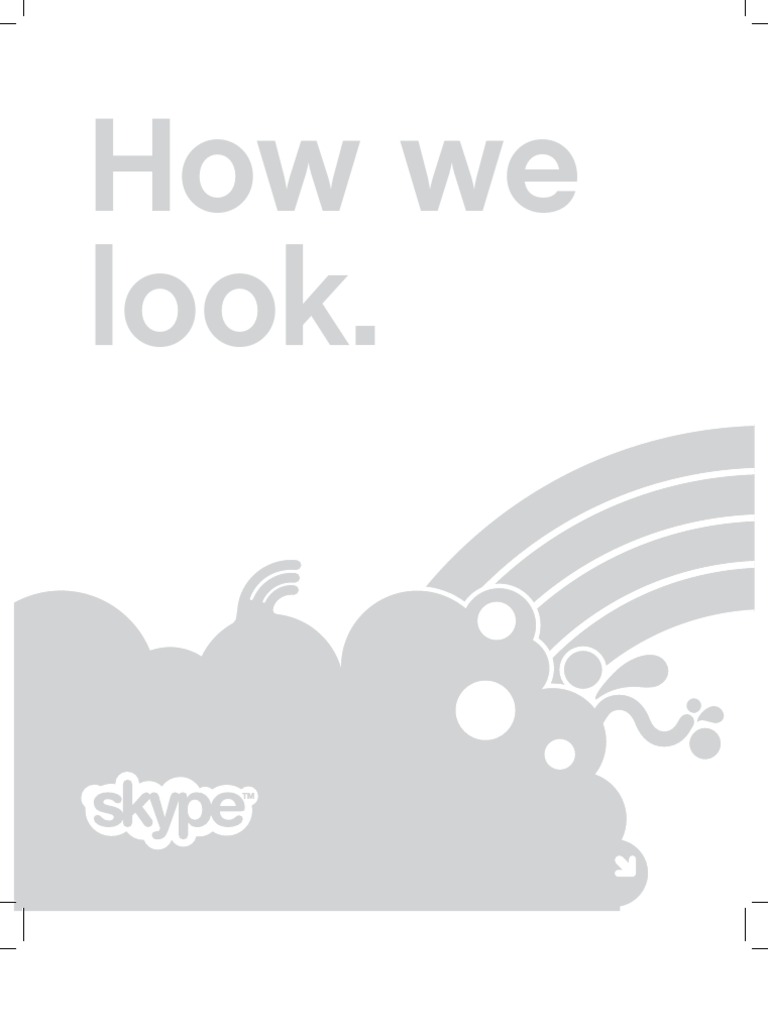 Skype Brand Book | PDF | Typefaces | Logos