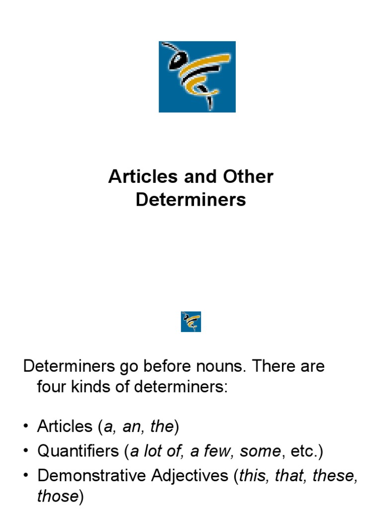 Articles & Determiners | PDF | Grammatical Number | Noun