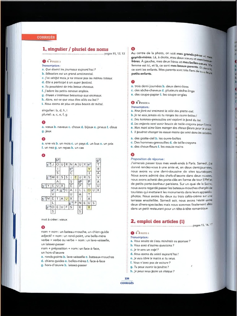 Grammaire Essentielle Corrig | PDF