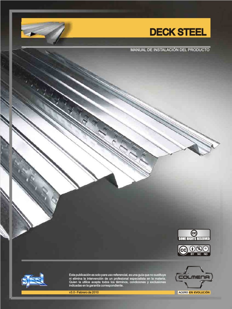 Guía de Instalación de Deck Steel | PDF | Hormigón | Acero