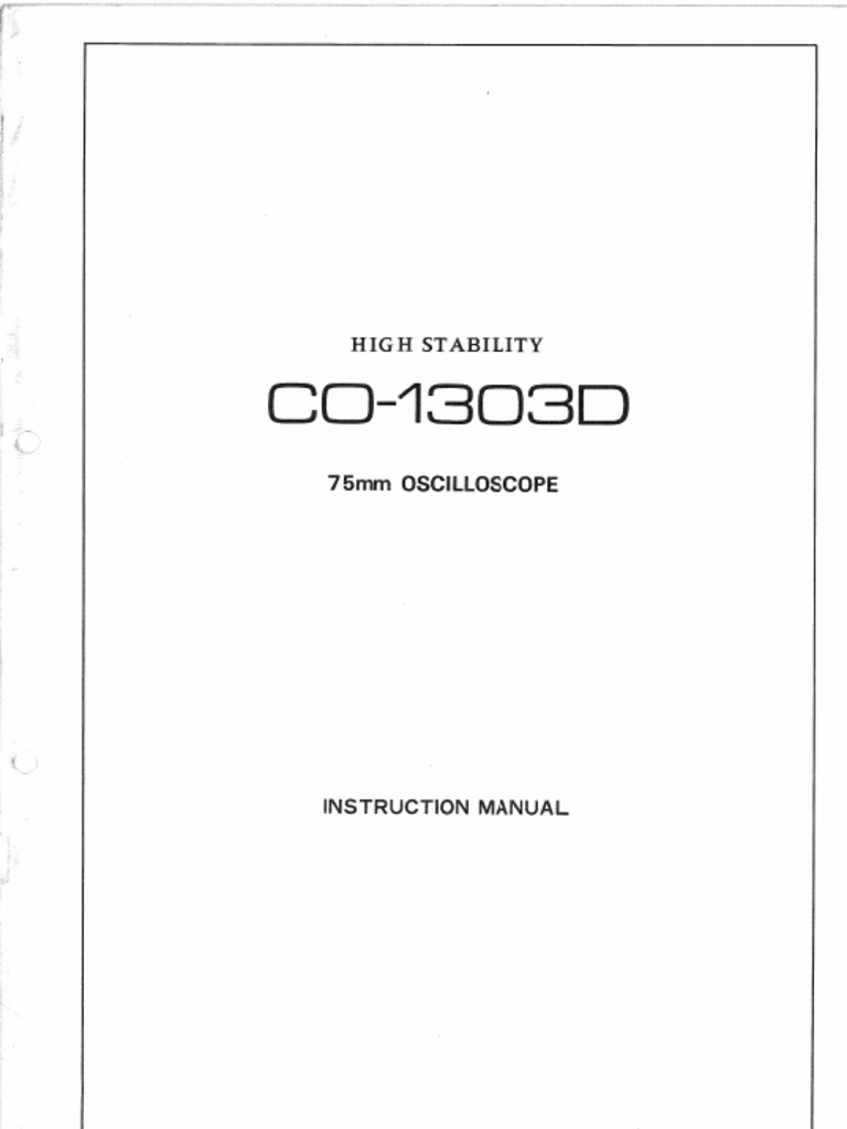 User Manual CO-1303D | PDF