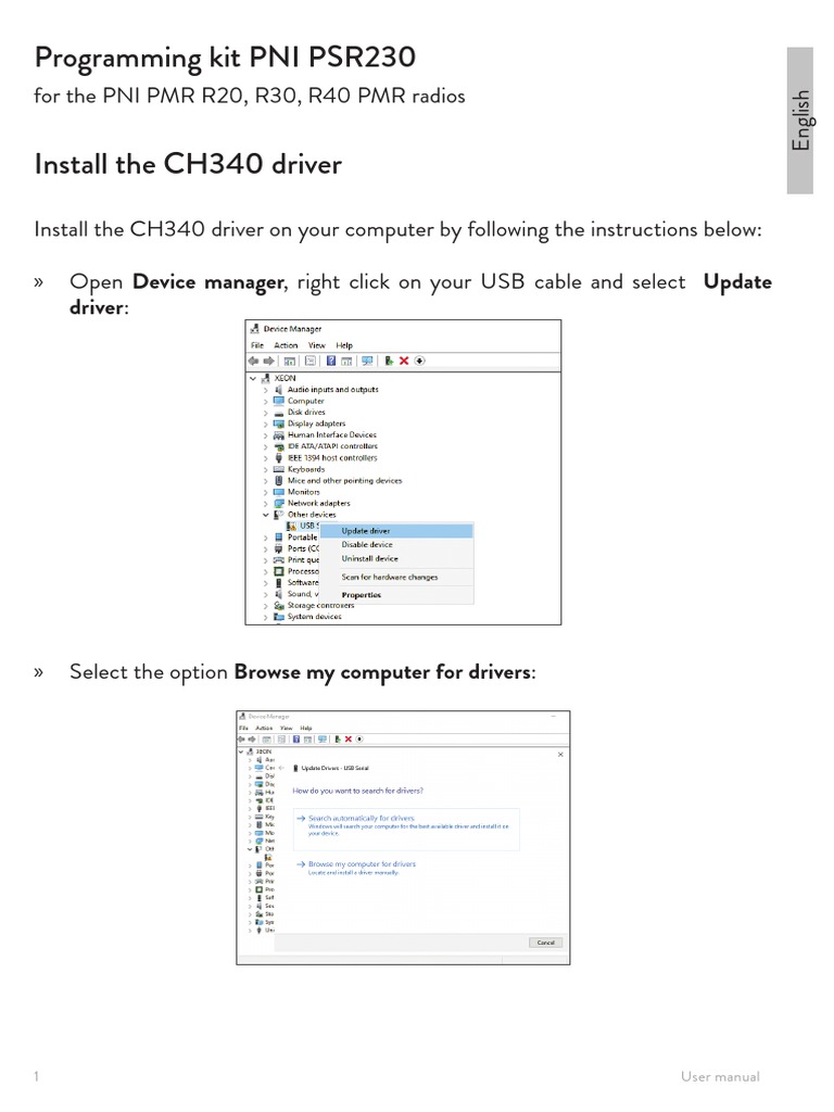 Program PMR radios with PNI PSR230 kit | PDF | Computing ...