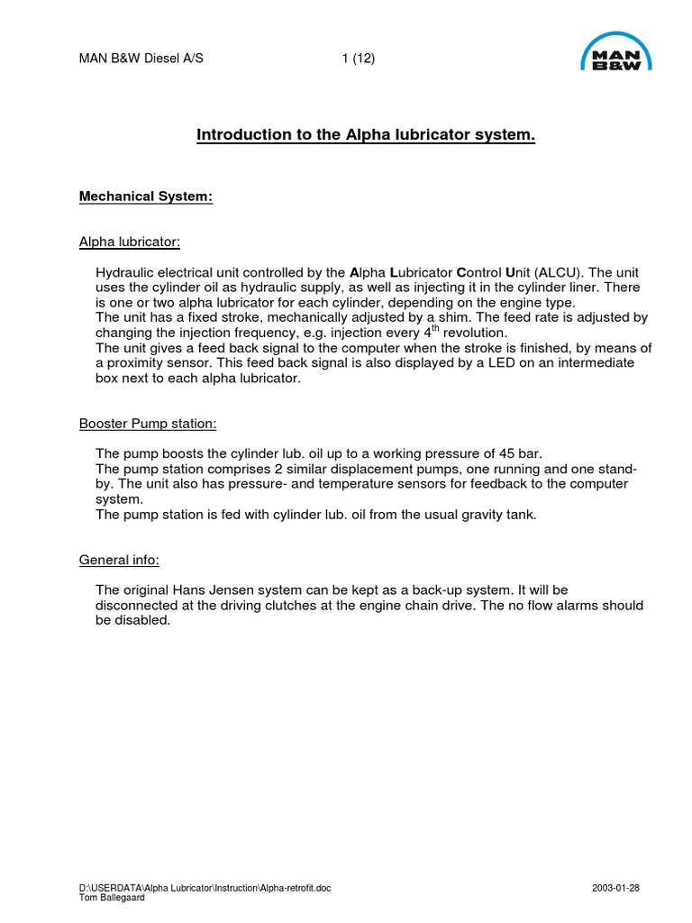 Alpha Retrofit | PDF | Pump | Piston