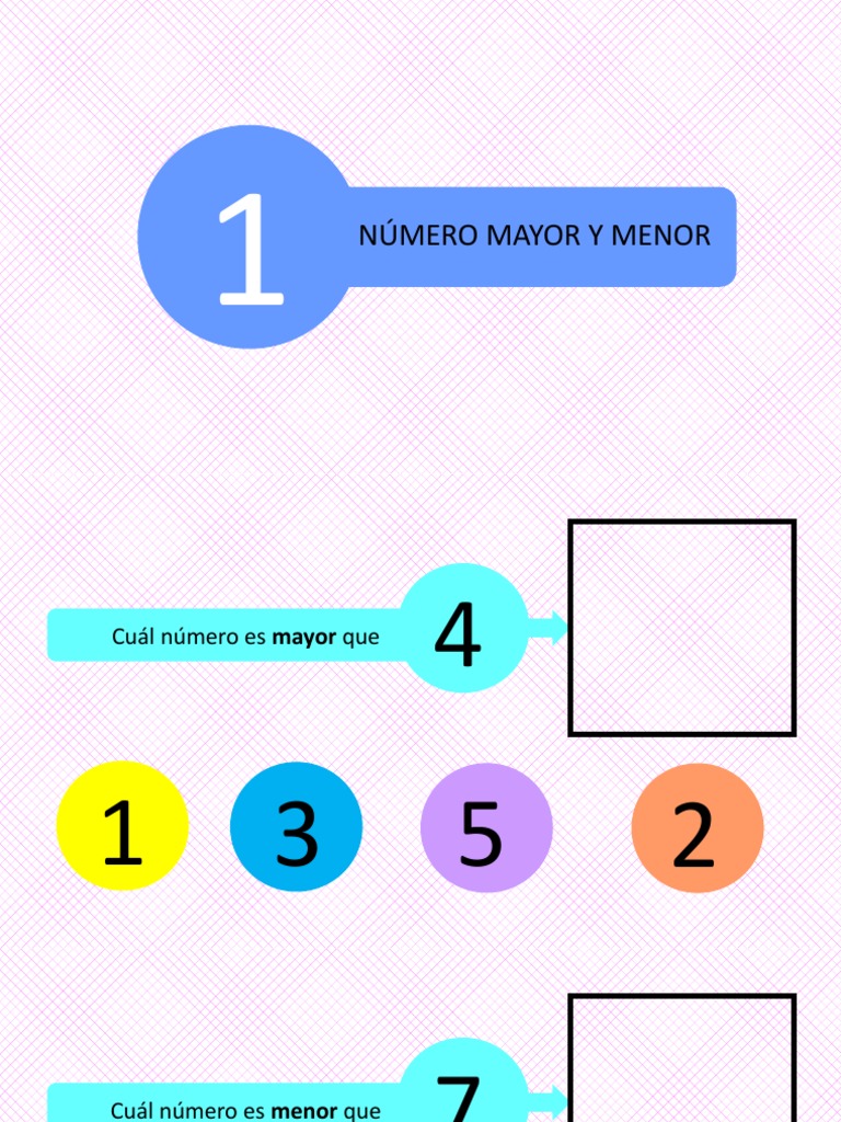 PRE KINDER-KINDER - Pensamiento Matemático - NÚMERO MAYOR Y MENOR. | PDF