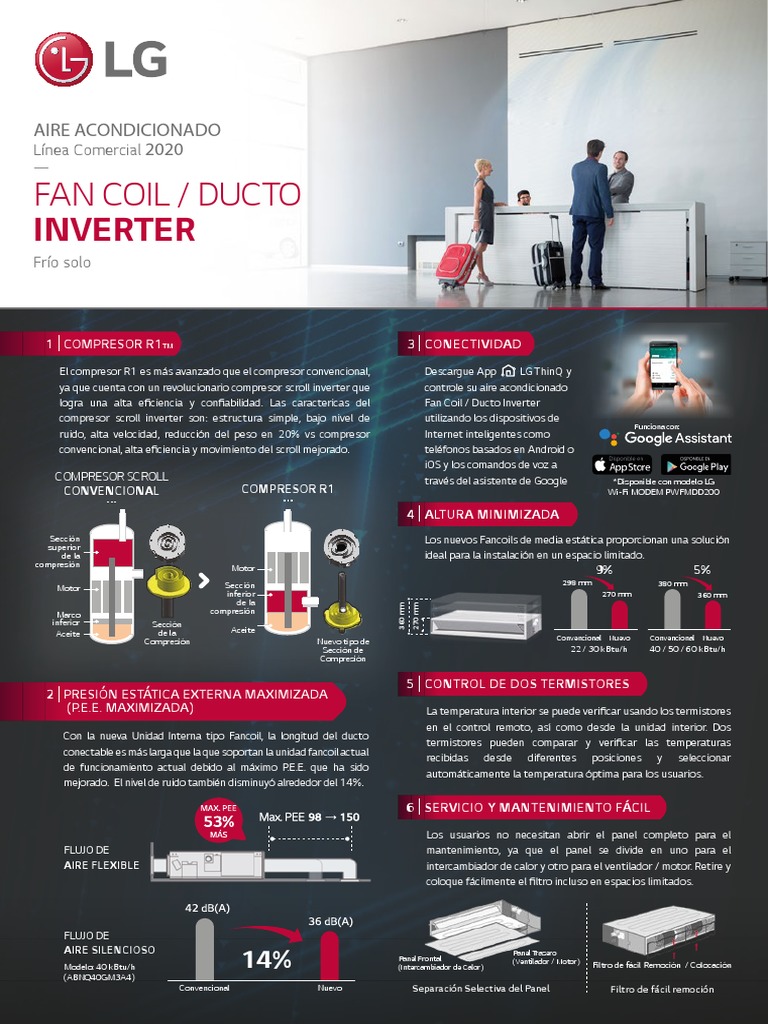 Equipo Split Fancoil + Ducto r1 Compressor - 220v - LG Electronics ...